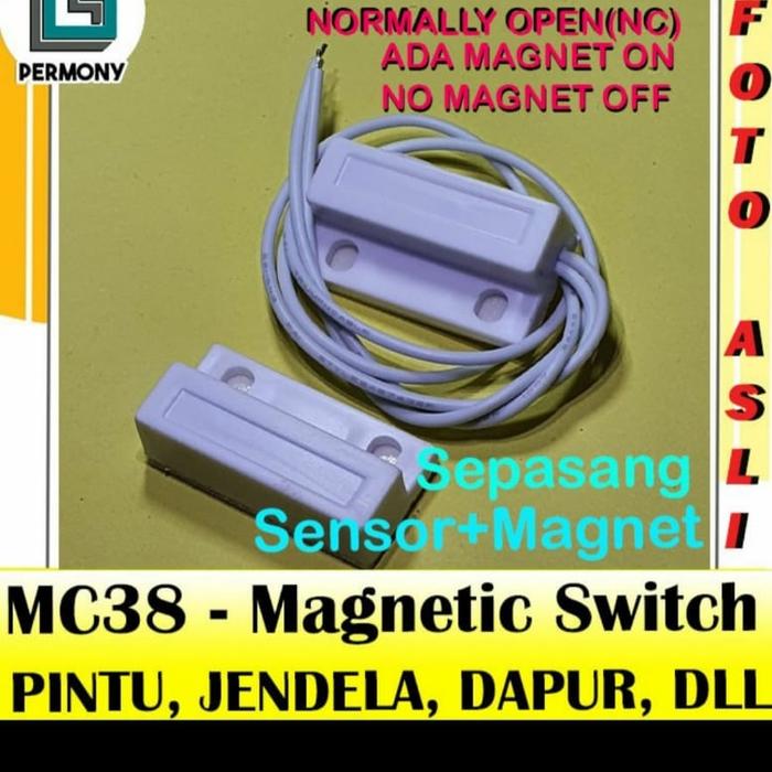 Jual Sensor magnet pintu magnetic door Magnetic Switch MC-38 - Kota ...