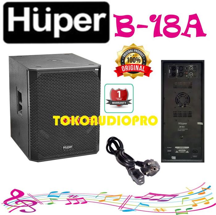 Jual Subwoofer Huper B18A 18-inch Aktif Subwoofer Huper B-18A Original ...