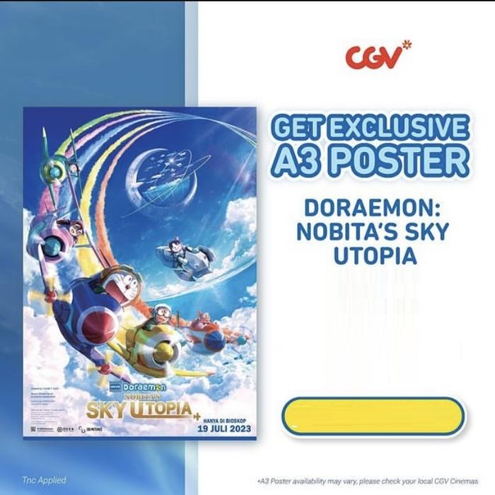Jual Doraemon: Nobita's Sky Utopia x CGV Official A3 Poster - Kab. Purwakarta - nahiaR Merch ...