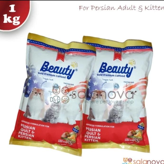 Jual Makanan kucing Beauty Gold Persian all stage 1kg Repack - Kota ...