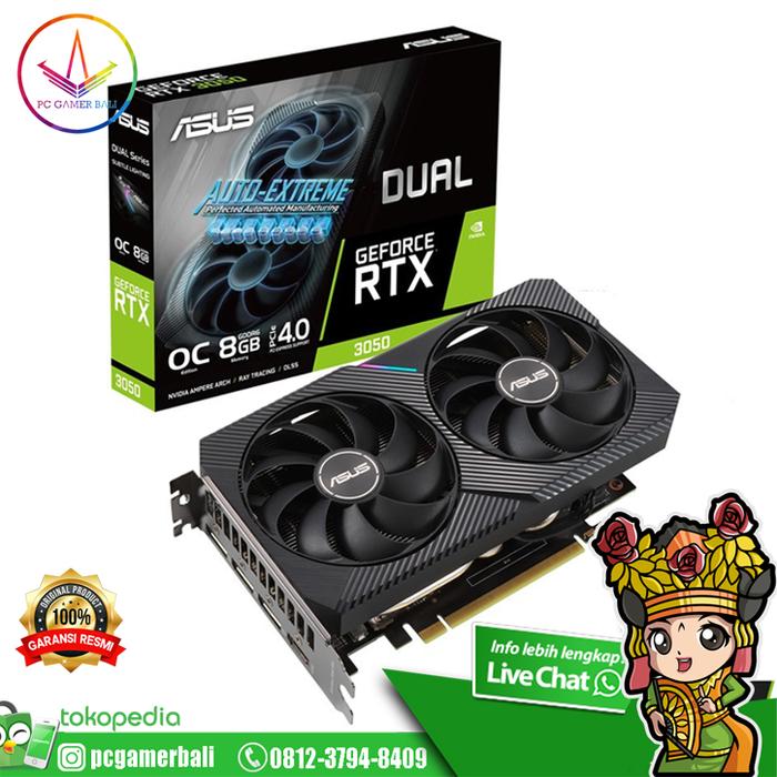 Jual VGA Asus GeForce RTX 3050 Dual OC 8GB GDDR6 - Kota Denpasar - PC ...
