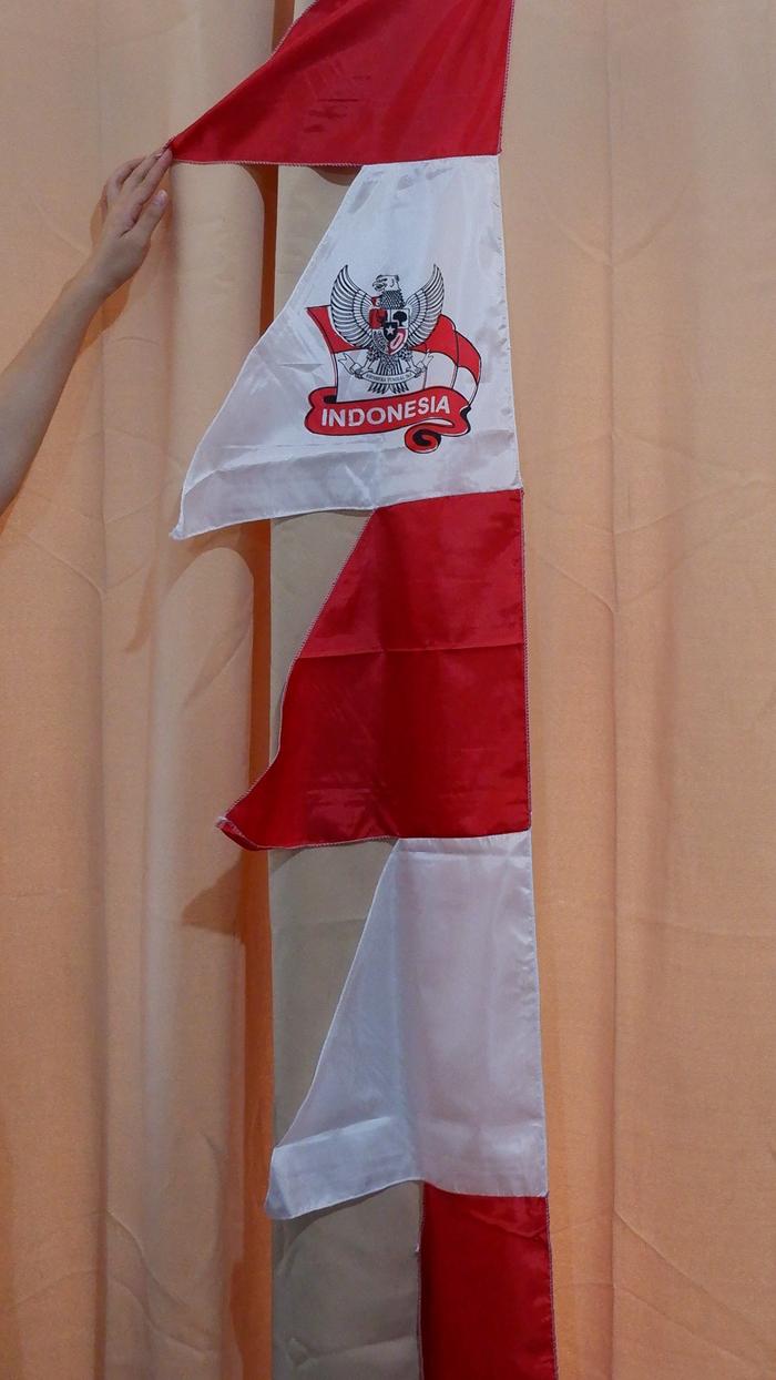 Jual Bendera Umbul-Umbul Zig Zag 10 Mata Merah Putih Lambang Garuda - Jakarta Pusat - Kaiyo ...