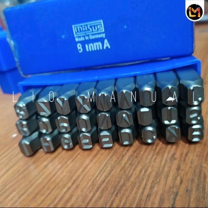 Jual Stamp punch letter A-Z 8 mm huruf ketok 8 mm MASUS Germany ...