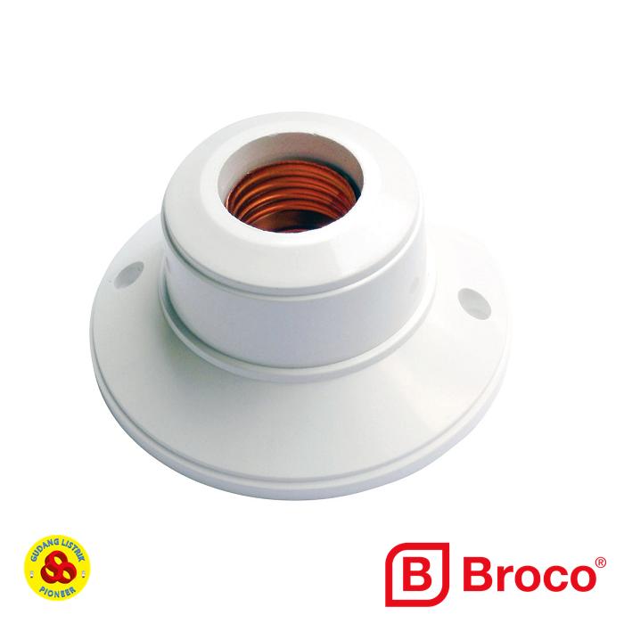 Jual Broco Fitting Lampu Plafon Bulat 1212 White E27 Ceiling Lamp ...
