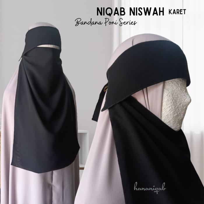 Jual Cadar Bandana Poni Karet Niswah|Hananiqab|Sifon Silky Adem warna ...