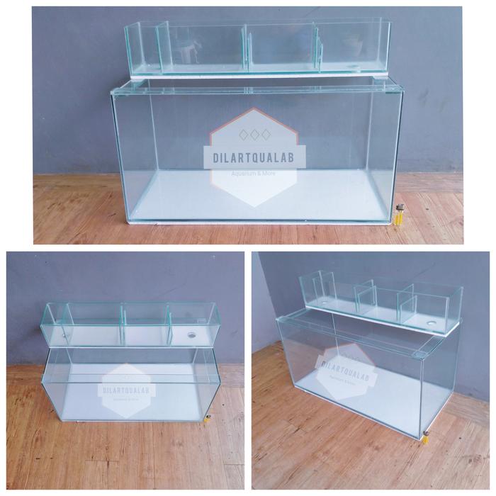 Jual Paket Aquarium + Top Filter Kaca 80x40x40 cm Custom Pre Order ...