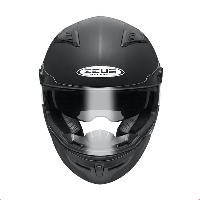 Promo helm besar big size XXL Zeus 813 matt black doff hitam dop full ...