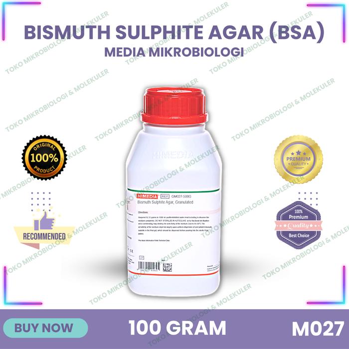 Jual Bismuth Sulphite Agar (BSA) - Media Mikrobiologi, 100 Gram - Kab ...