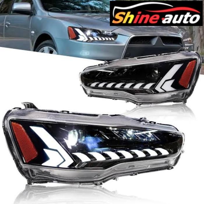 Jual Headlamp Lancer EX Evo X V3 Full LED Demon Eyes Drl Sequential ...