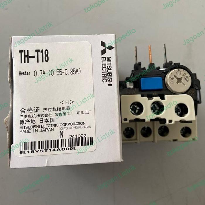 Jual Thermal Overload Mitsubishi TH-T18 / THT-18 / THT18 0.7A (0.55-0 ...