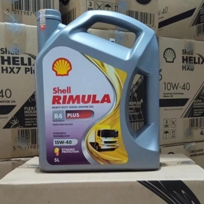 Jual Shell Rimula R4X 15w-40 Oli Mobil Mesin Diesel Galon 5 Liter ...