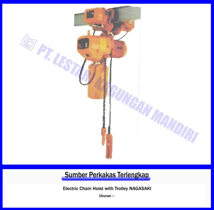 Jual Electric Chain Hoist With Trolley Nagasaki Type HHBB 01-01S 1 ...