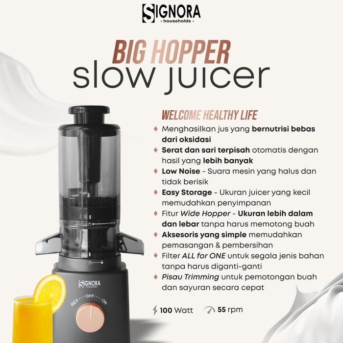 Promo Signora Slow Juicer Big Hopper - slow juicer signora - juicer ...