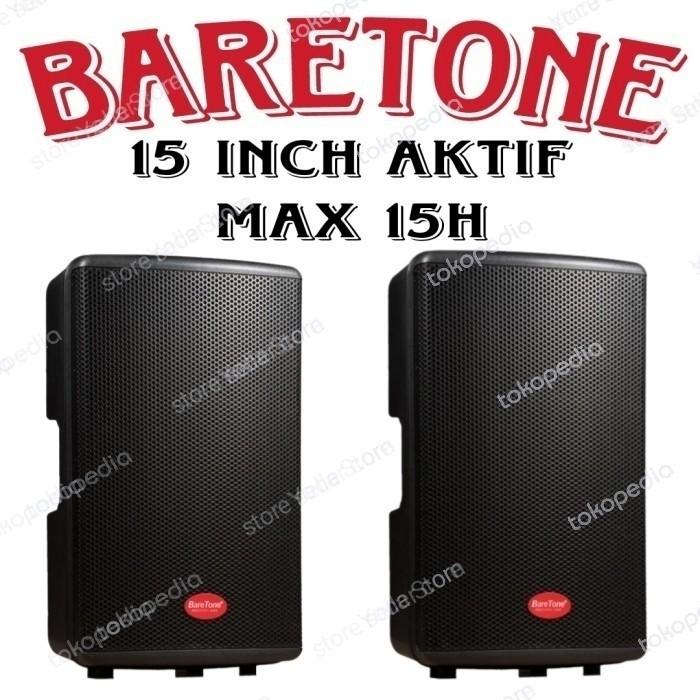 Jual BARETONE MAX 15H SPEAKER AKTIF 15 INCH 1600 WATT - 1 SET ( 2 UNIT ...