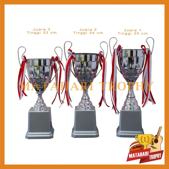 Jual Piala Cup Metal Murah Trophy Champions Silver 1 Set - (CF901 ...