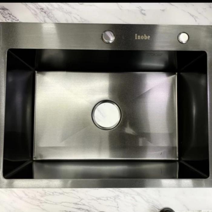 Jual Kitchen sink Inobe 6045 black Bak cuci piring stainless hitam ...