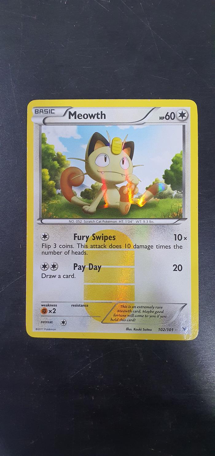 Jual Pokemon TCG Shining Meowth Secret Rare Black&White - Jakarta ...