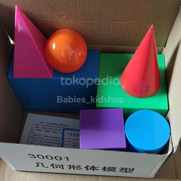 Jual Solid Bentuk Geometris 7-piece Set Alat Peraga Matematika Bangun ...