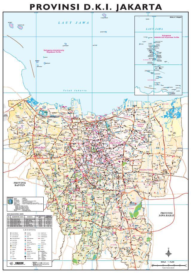 Jual Peta DKI Jakarta - Kab. Sidoarjo - CV Orion | Tokopedia