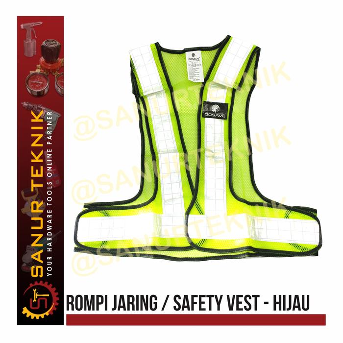 Jual GOSAVE Safety Vest / Rompi Jaring Jala / Rompi Keamanan Model V ...