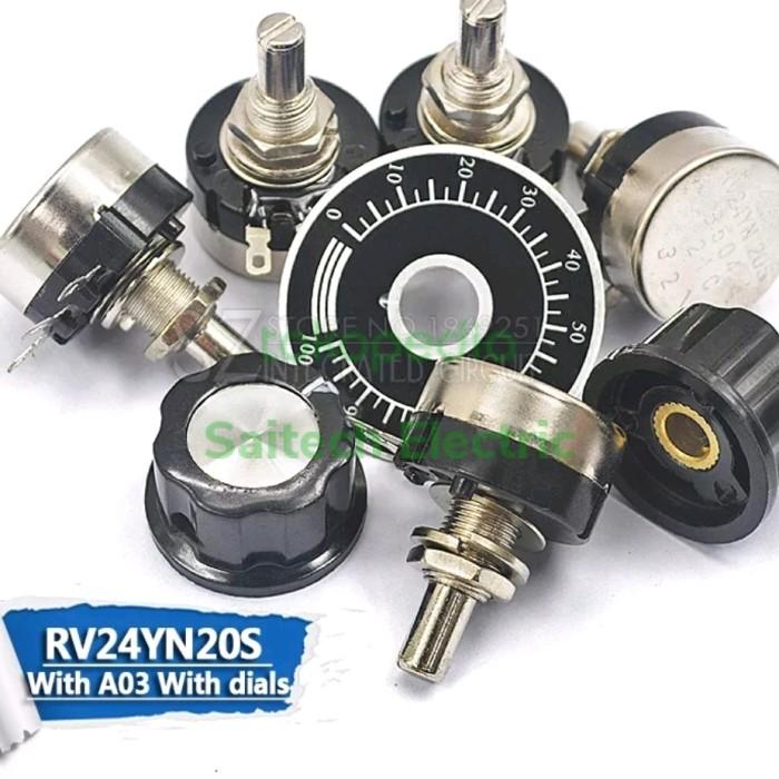 Jual Potensio Cosmos RV24YN20S - Potensio - B103 10K, POT KNOP LABEL ...