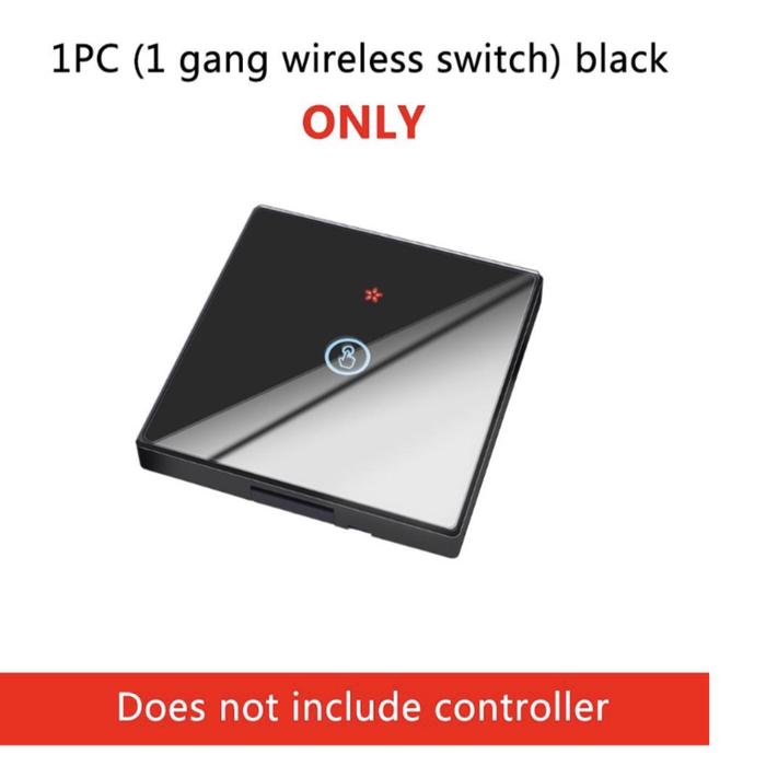 Jual Smatrul Saklar RF433Mhz Black 1 Gang Smart Home Wireless Touch ...