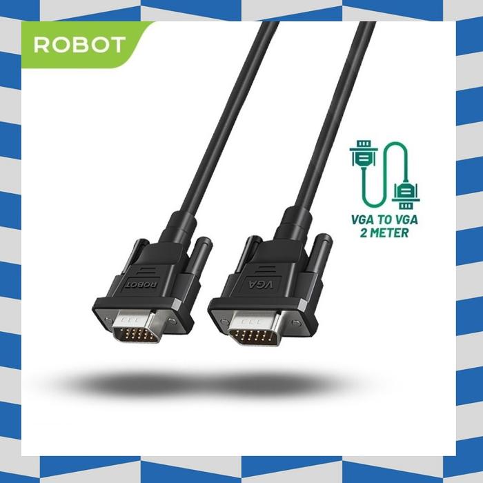 Jual Kabel VGA to VGA ROBOT RVC02 Male to Male 2 Meter - Kota Surabaya ...