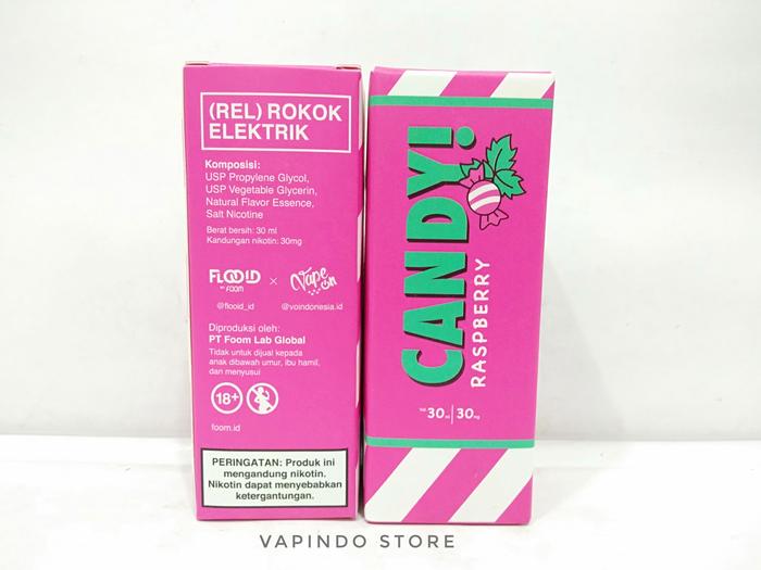 Jual SALT FOOM CANDY RASPBERRY 30ML NIC 30MG SALTNIC BY FOOM - Jakarta ...