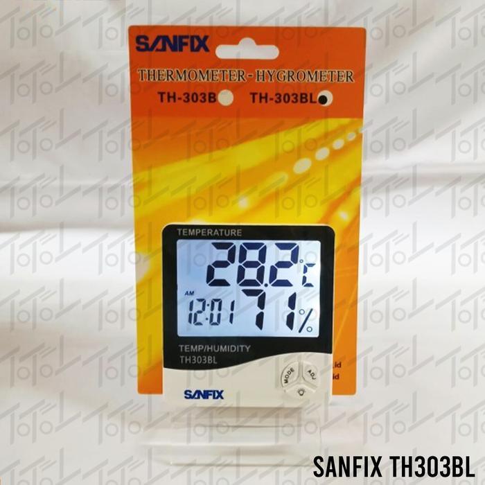 Jual Sanfix TH303BL Thermohygro / Sanfix TH-303BL Thermometer ...