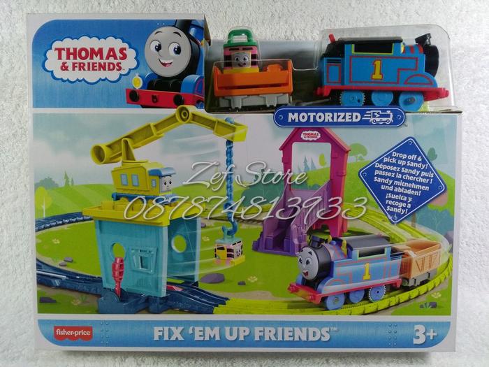 Jual Thomas & Friends Fix Em 'em Up Friends Track Set With Motorized ...