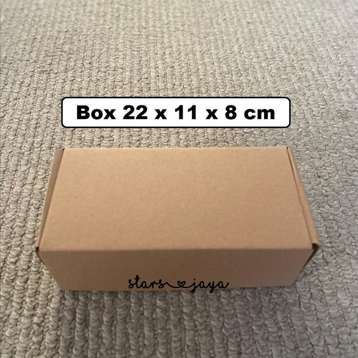 Jual Box Kotak Kardus 22 x 11 x 8 cm, Box Die Cut, Kotak Kado, Packaging - Kota Bandung - Stars ...