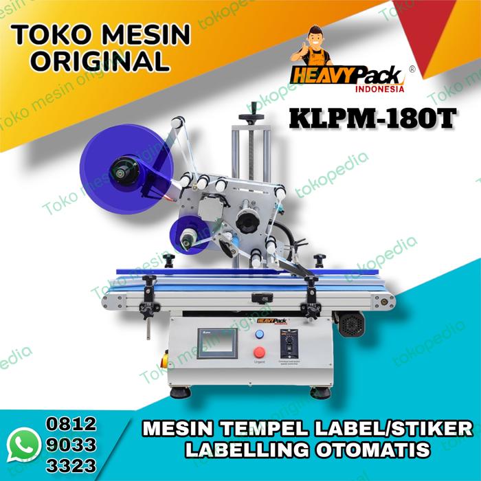 Jual Mesin Tempel Label/Stiker Otomatis Labelling Flat KLPM-180T ...