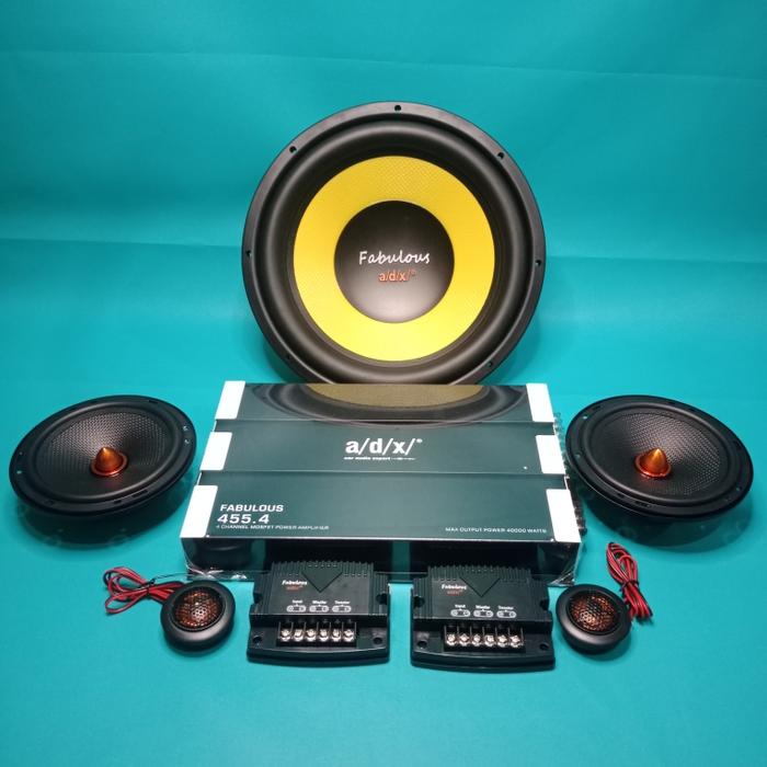 Jual Paket ADX Power ADX Subwoofer ADX & Speaker Split ADX Audio Mobil ...