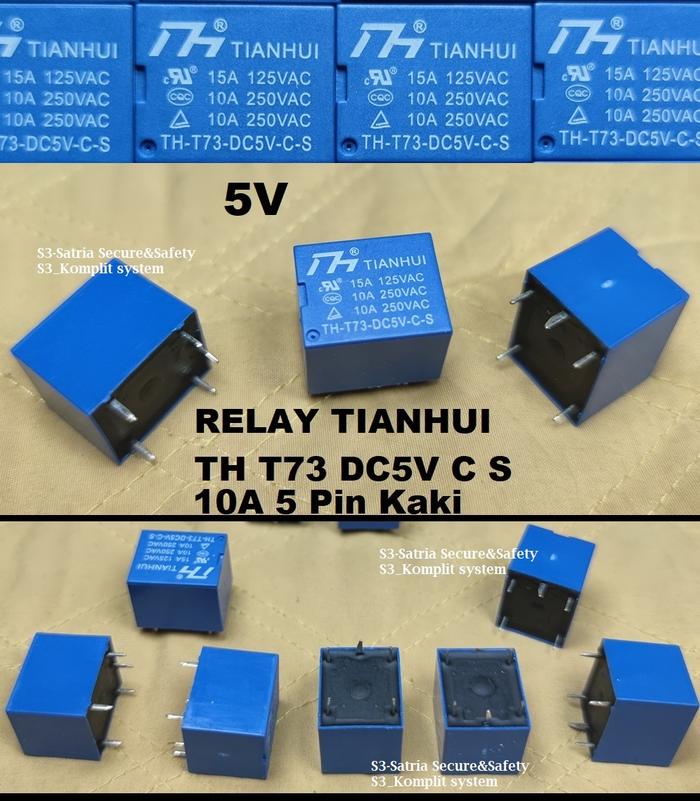 Jual TIANHUI 5V relay TH T73 DC5V C S 10A 5 PIN 5P KAKI 5pin volt rilai dc - Jakarta Timur - s3 ...