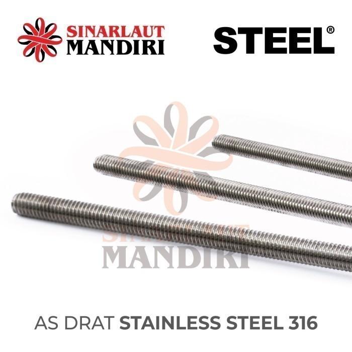 Jual Asdrat Stainless Steel 316 / Long Drat / As Drat SS 316 (3M) M24 ...