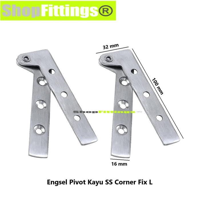 Jual Engsel Pivot Pintu Lemari Jendela Cabinet Corner Pivot Hinge ...