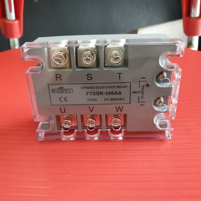 Jual FTSSR-100AA 3 PHASE SOLID STATE RELAY AC-AC FORT 100a SSR 3phase ...