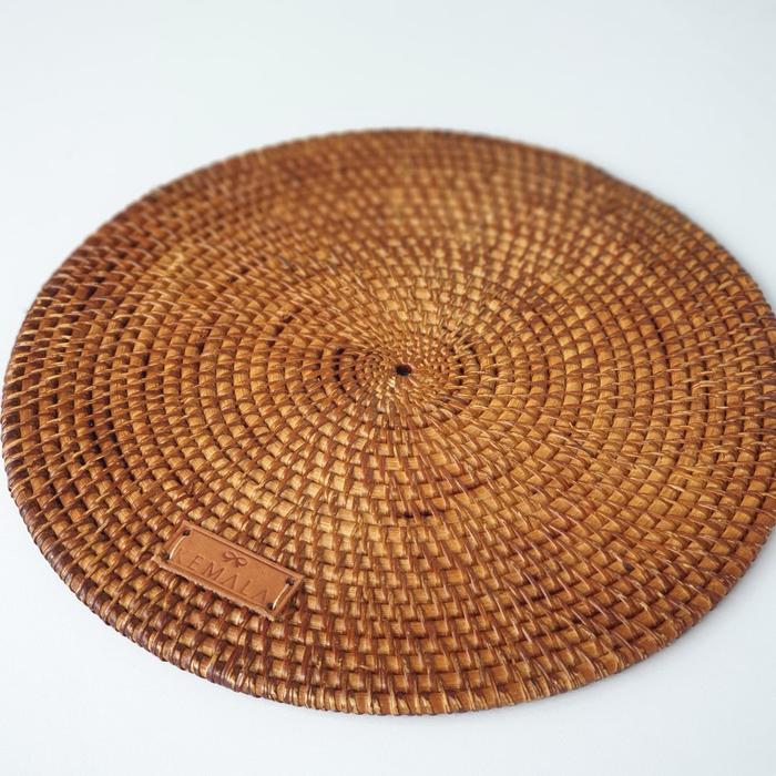 Jual Round Rattan Placemat (tatakan Rotan Bulat) Di Seller Shin Store ...
