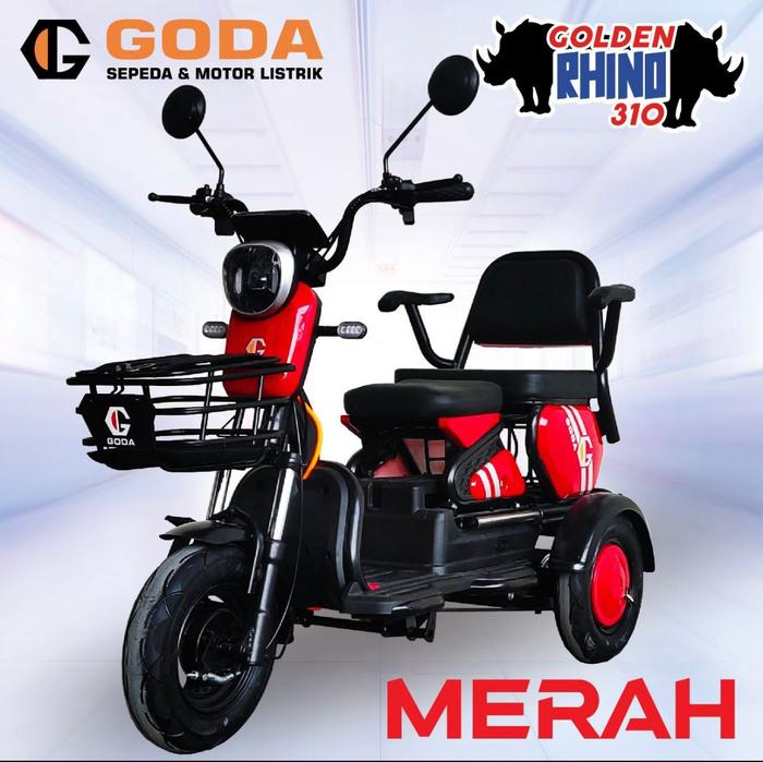 Jual Sepeda Motor Listrik Roda 3 Rhino 310 Goda Maleo 3 Bangku ...