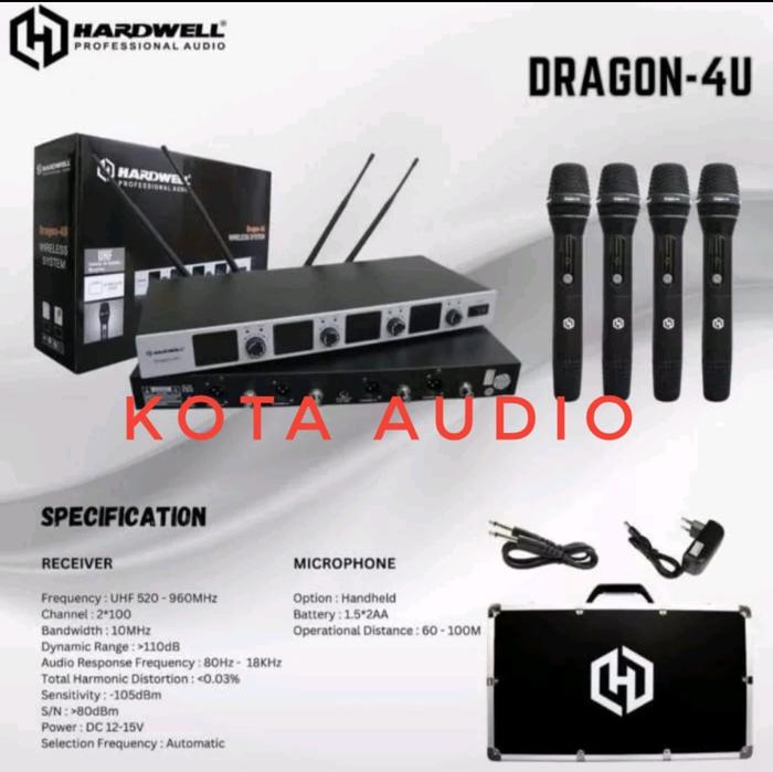 Jual MIC WIRELESS HARDWELL DRAGON 4 U / DRAGON 4U ORIGINAL - Jakarta Utara - KOTAAUDIO | Tokopedia