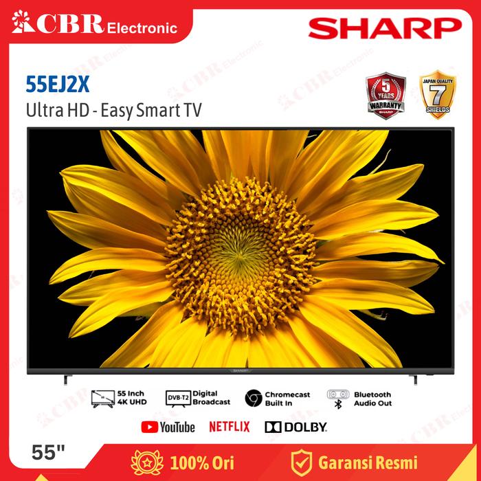 Jual TV SHARP 55inch LED 55EJ2X (UHD - Easy Smart TV) - Kota Batam ...