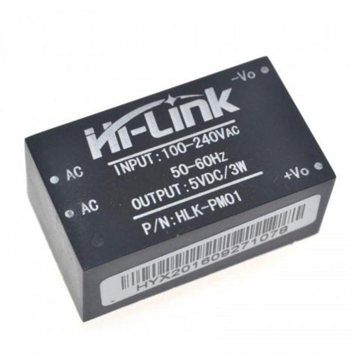 Jual HLK-PM01 AC-DC 220V to 5V 3W Buck Step Down Power Supply Module ...