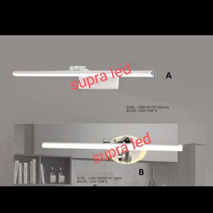 Jual Lampu wastafel lukisan LED 2 warna model sorot minimalis - A ...