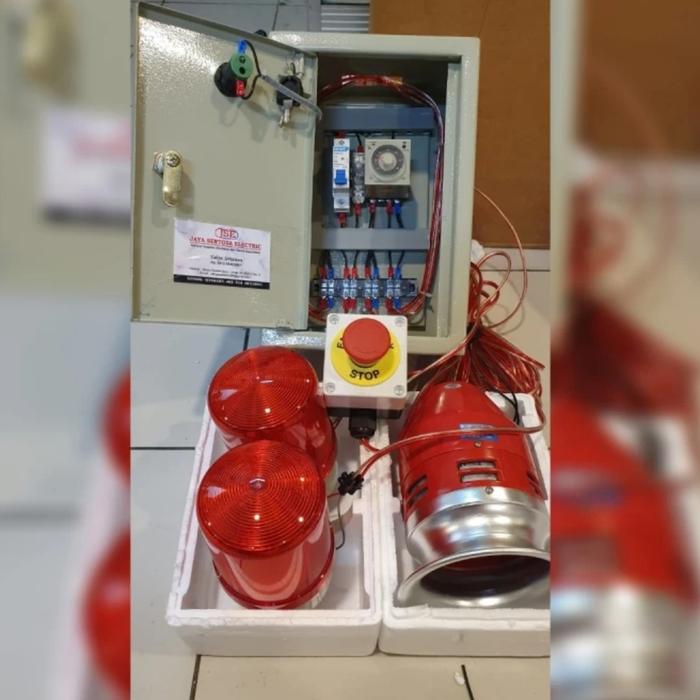 Jual Panel Fire Sirene Alarm Double Lamp With Timer Panel Istrahat ...