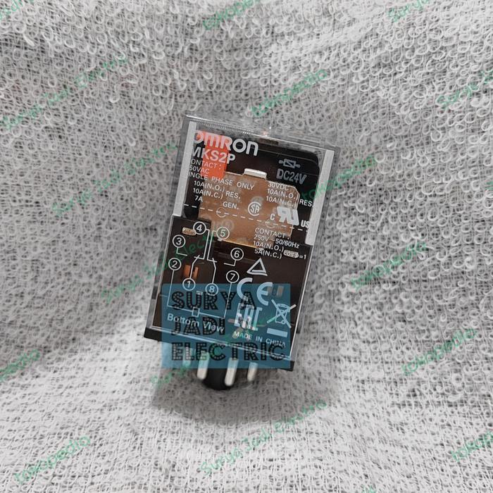 Jual Relay OMRON MKS2P 24V DC / Relay MKS2P MK2P 24VDC 8 Kaki ORIGINAL - Kota Medan - Surya Jadi ...