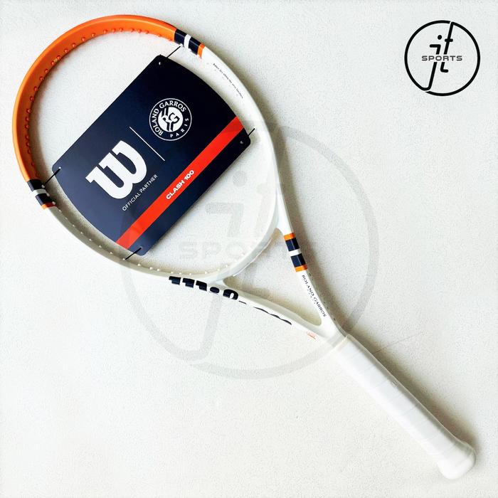 Jual Raket Tenis Wilson Clash V2 Roland Garros 100" 295g Tennis Racket - Jakarta Pusat - jt ...