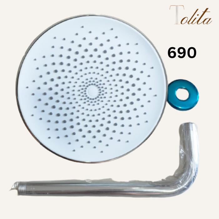 Jual wall shower bulat 8" inch 690 / shower dinding kamar mandi - Kota ...