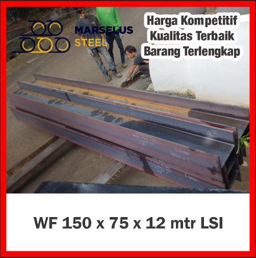 Jual WF 150 x 75 x 12 mtr SNI Lautan Steel / Besi IWF 150 Wide Flange ...