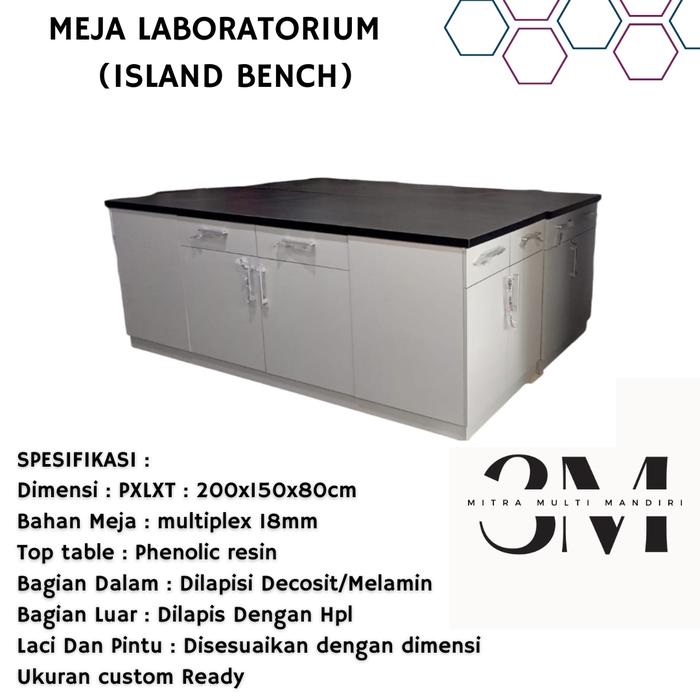 Jual Meja laboratorium murah island bench chemical resisatant ...