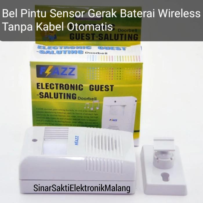 Jual Bel Pintu Sensor Gerak Baterai Wireless Tanpa Kabel Otomatis Bunyi ...